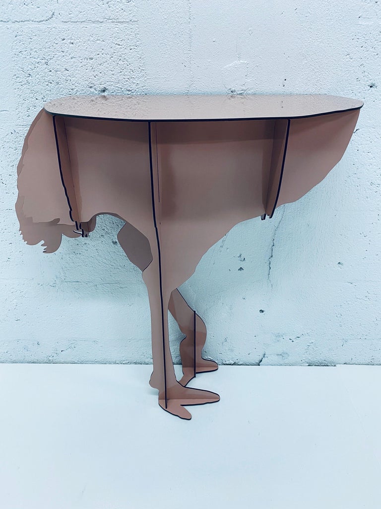 Limited Edition iBride "Diva" Ostrich Console Table by Rachel and ...