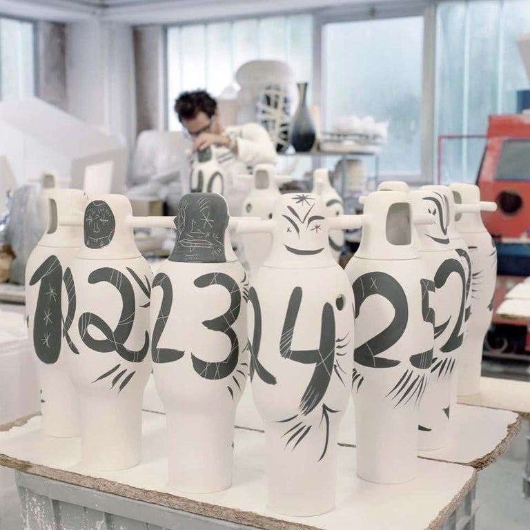 Limited Edition Jaime Hayon Contemporary Glazed Stoneware Showtime Vase ...