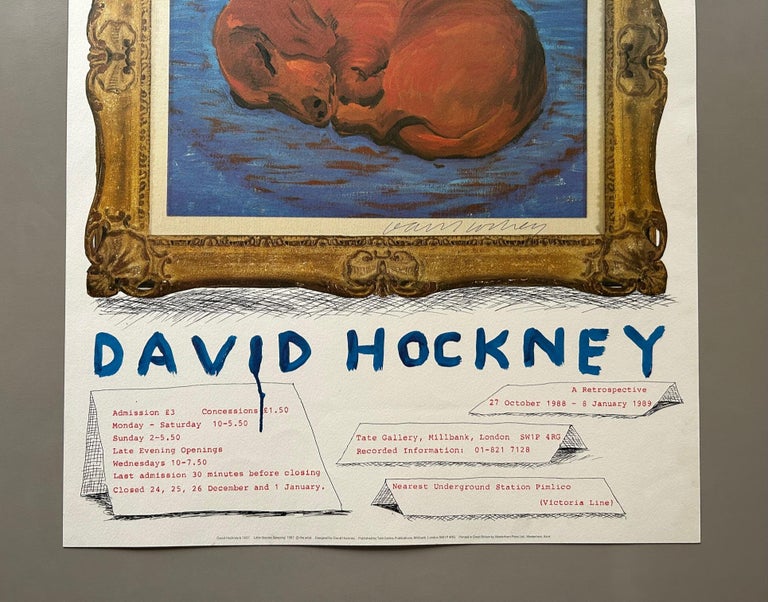 Limited Edition 'Little Stanley Sleeping', 1987 Signed by David Hockney ...