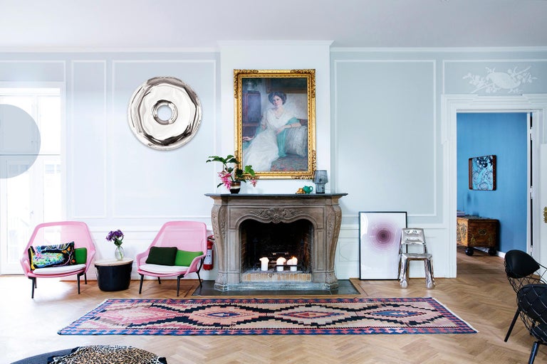 Limited Edition Rondo 120 Gradient Mirror in Green Stainless Steel by ...