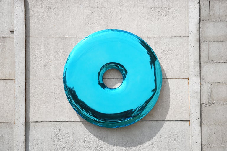 Limited Edition Rondo 75 Gradient Mirror in Green Stainless Steel by ...