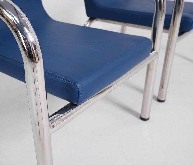 Limited Edition Tubular Steel Side Chairs by Tom Dixon, circa 2000 For ...