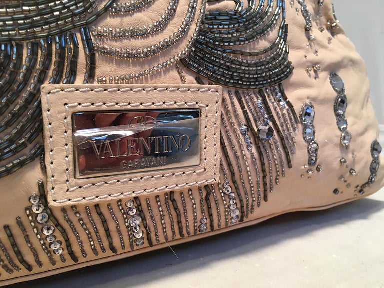 Limited Edition Valentino Alice Glam Sequin and Feather Frame Tote Bag ...