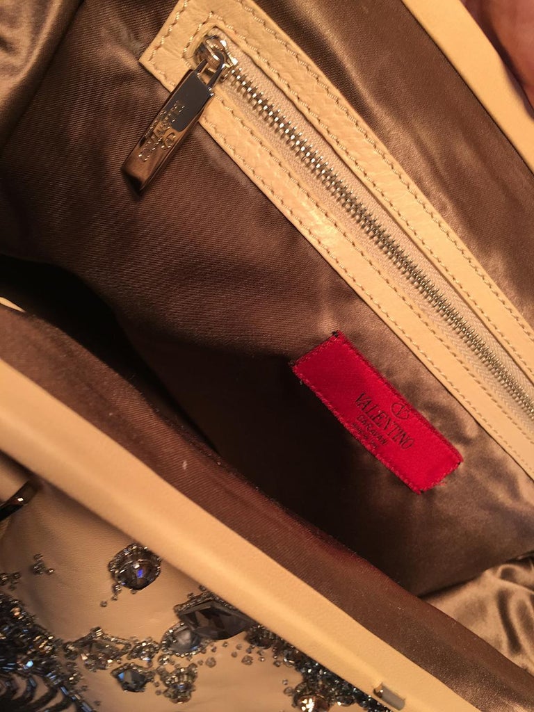 Limited Edition Valentino Alice Glam Sequin and Feather Frame Tote Bag ...