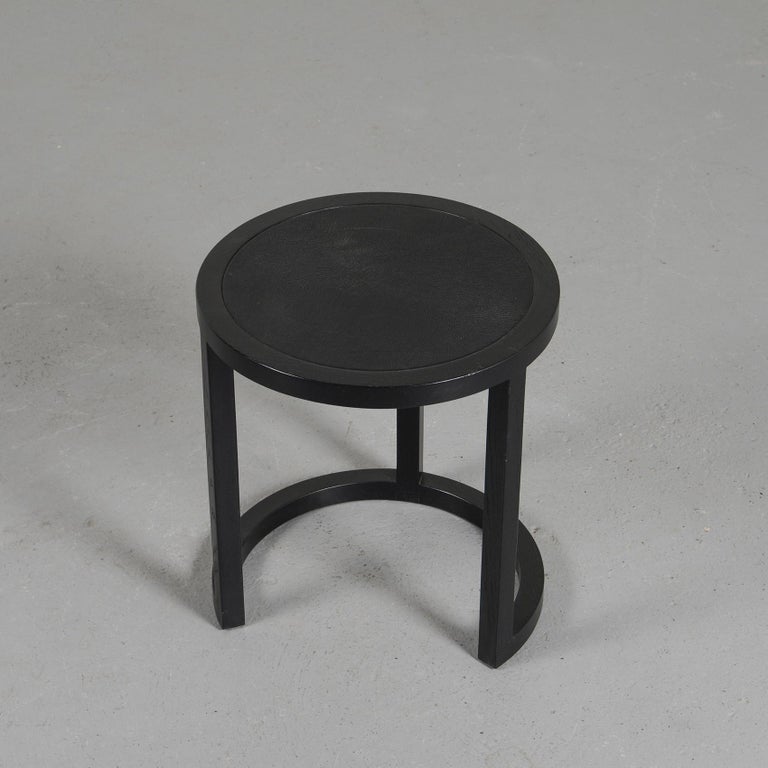 Limited Series Wood and Leather Nesting Tables by Stefan Zwicky for De ...