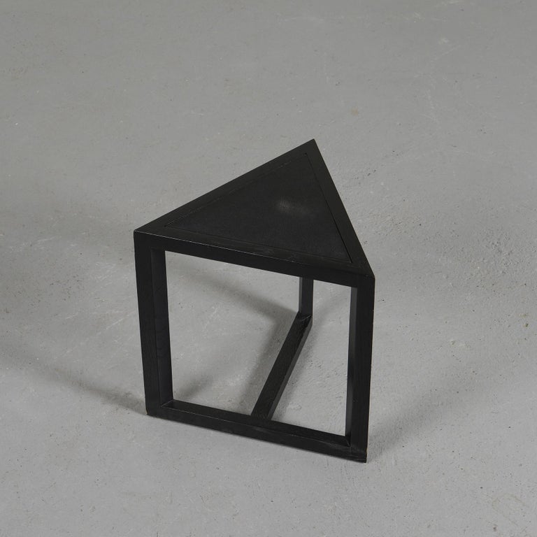 Limited Series Wood and Leather Nesting Tables by Stefan Zwicky for De ...