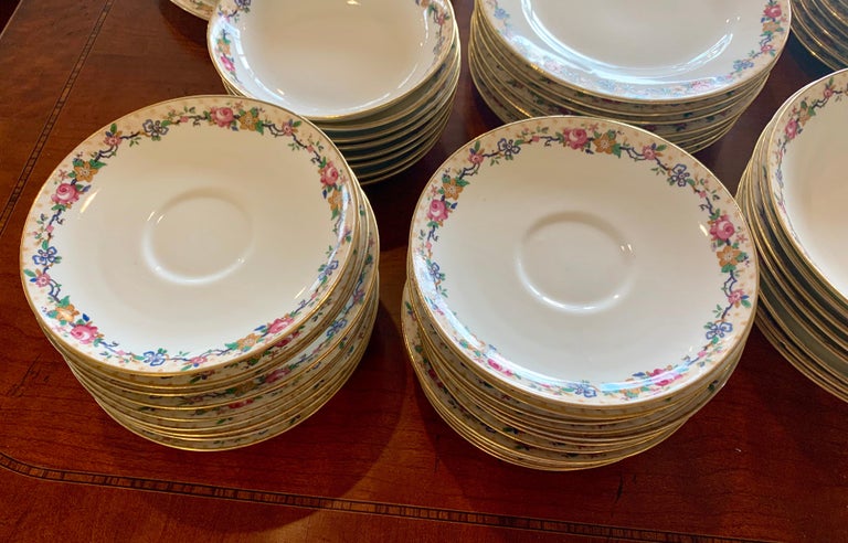 Limoges Porcelain Dinner Service Fine China Service 1916 Extensive 105 ...