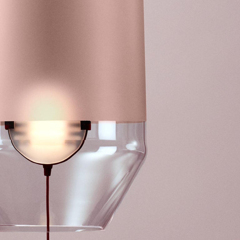 Limpid Light S Lepidolite Full-Swing, Pink Decorative Light, Hand Blown ...