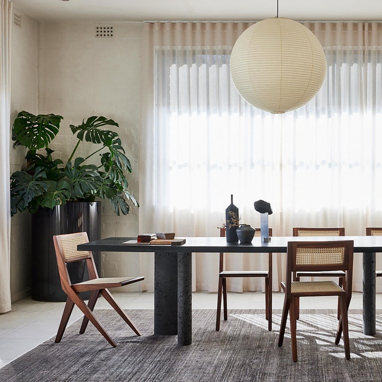 Lina Chair by Daniel Boddam, Walnut/Rattan For Sale at 1stDibs