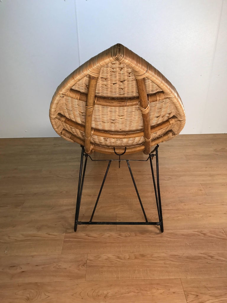 Lina Zervudachi for Elsa Schiaparelli Rattan Fish Lounge For Sale at ...