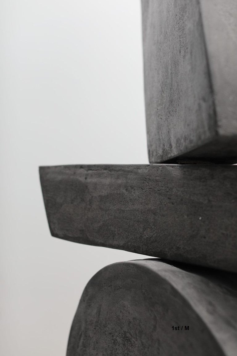 Lincoln Grey - Large Statement Abstract Contemporary Sculpture - Dark ...