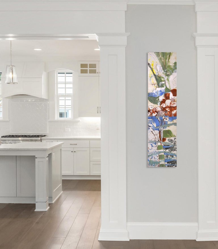 Linda Bigness - "Seuss' Garden," Abstract Floral Encaustic Painting For ...