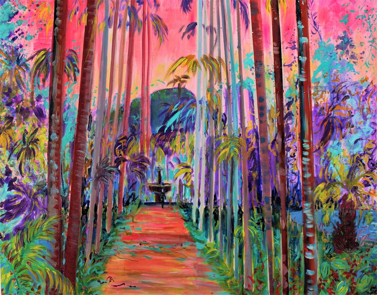 Linda Clerget - Abstract impressionist brazilian landscape "End of ...