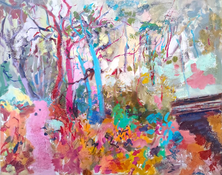 Linda Clerget - Impressionist outdoor abstract painting about the ...
