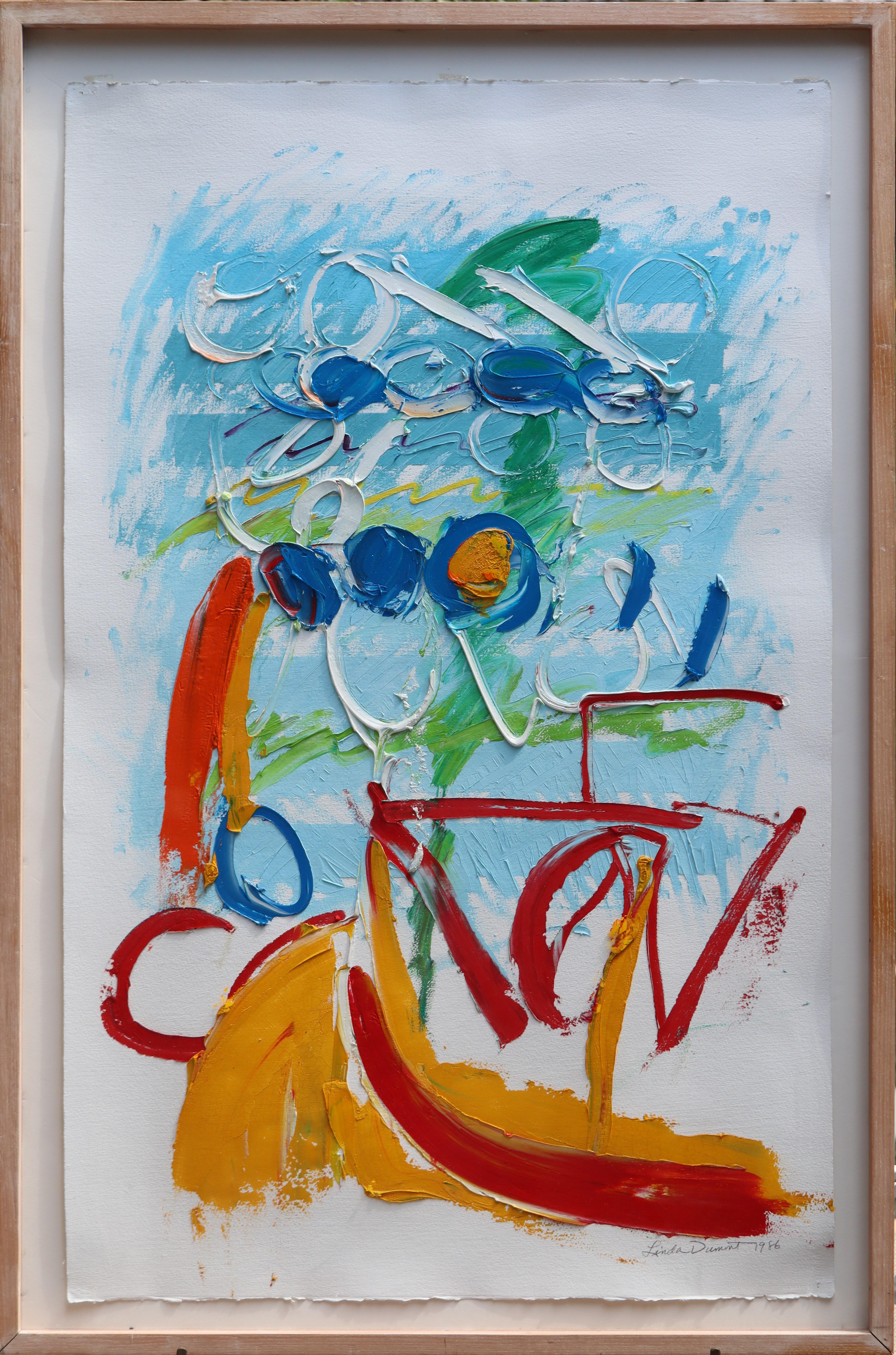 David Rankin - Australian American D. Rankin Abstract Expressionist Oil ...