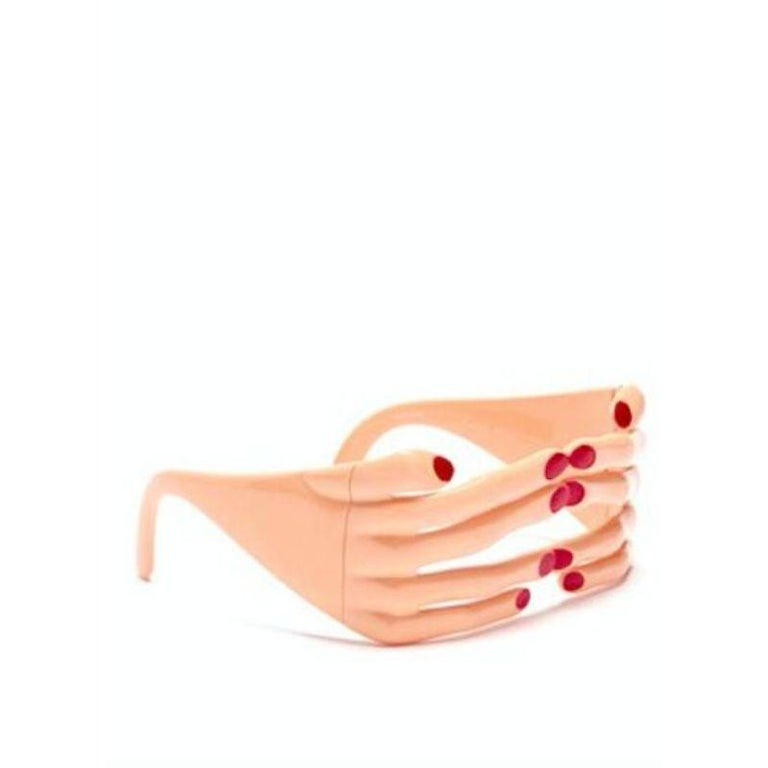 Linda Farrow x Jeremy Scott Rare Hands Frame Brand New Color Flesh For ...