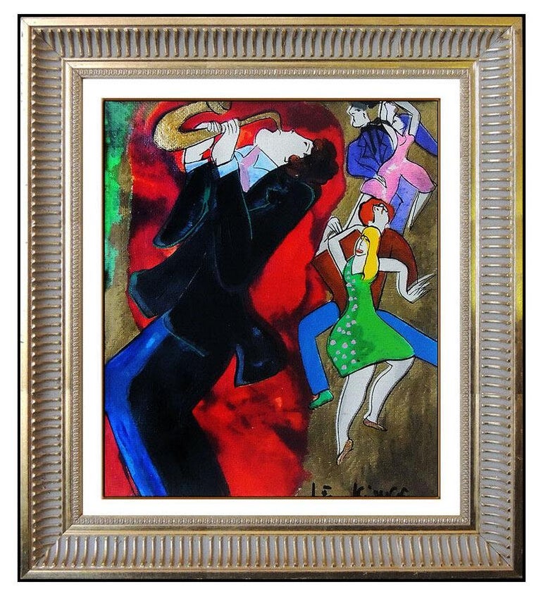 Linda Le Kinff - Linda Le Kinff Original Mixed Media Music Portrait ...
