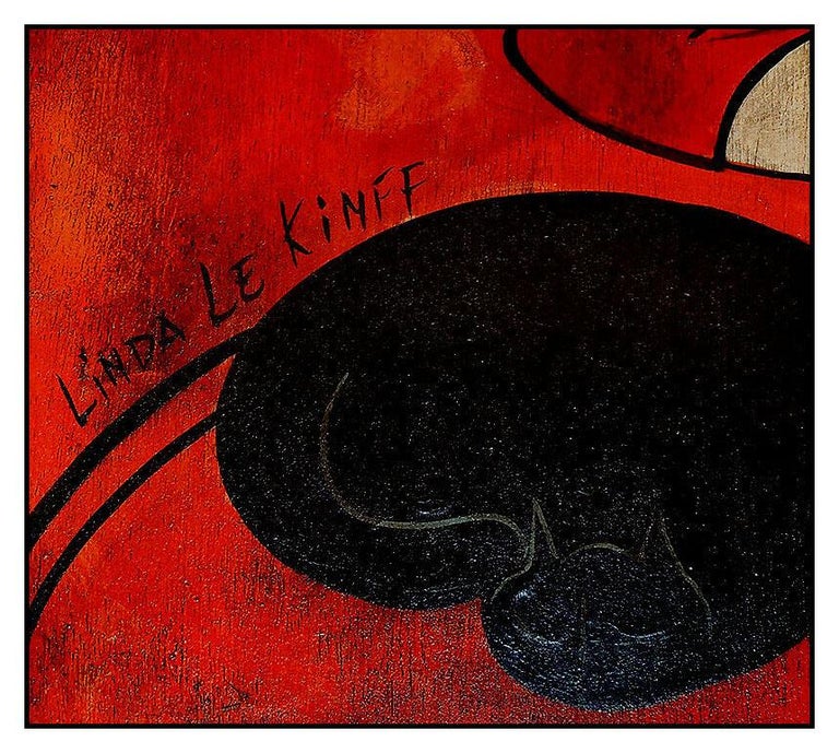 Linda Le Kinff - Linda Le Kinff Oil Painting On Board Signed Original ...