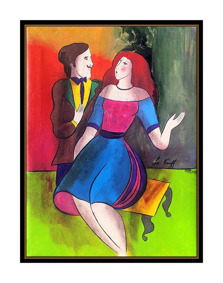 Linda Le Kinff - Linda Le Kinff Original Oil Painting On Canvas Signed ...