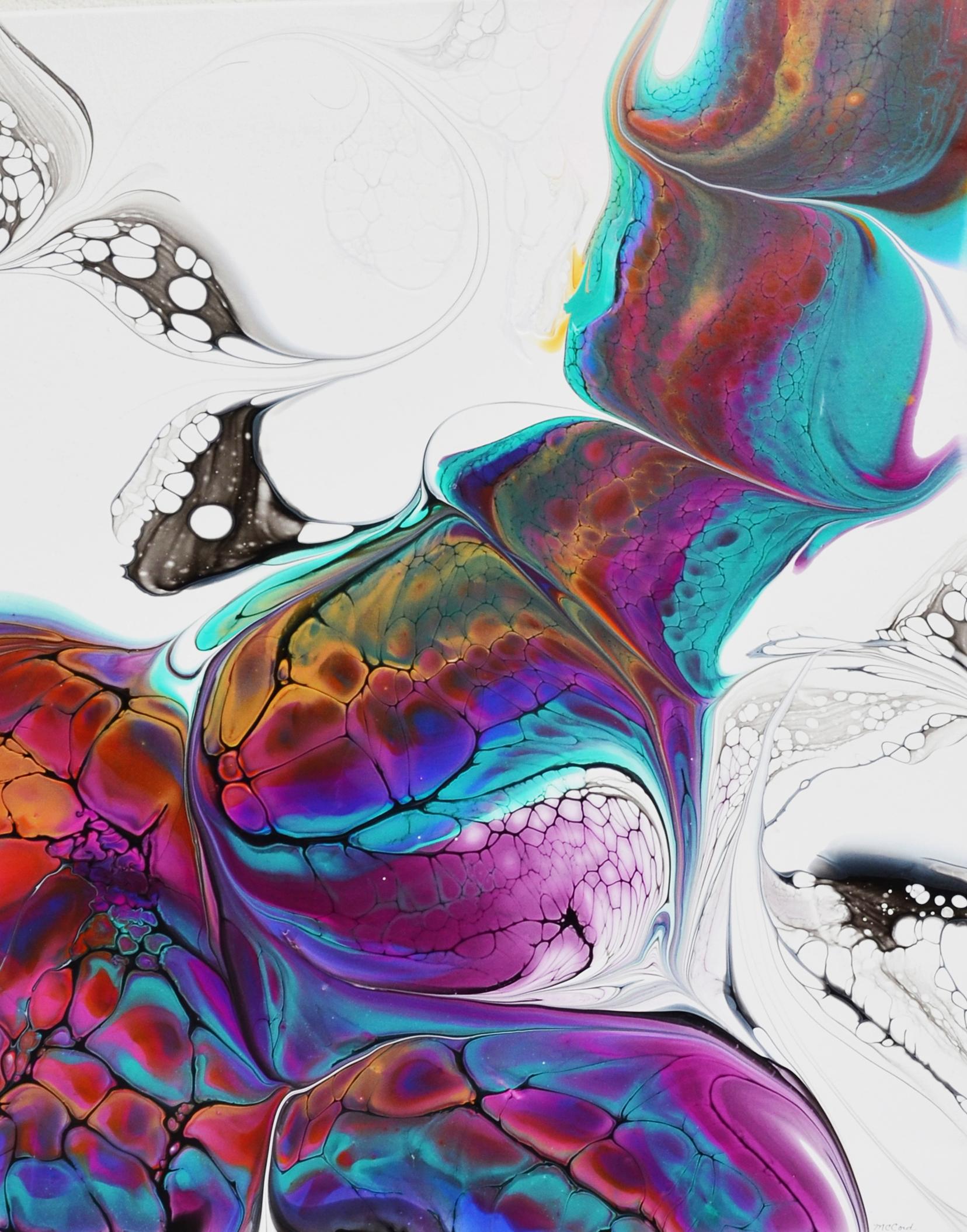 Linda McCord - Jacob's Ladder, Abstract Oil Painting For Sale at 1stDibs