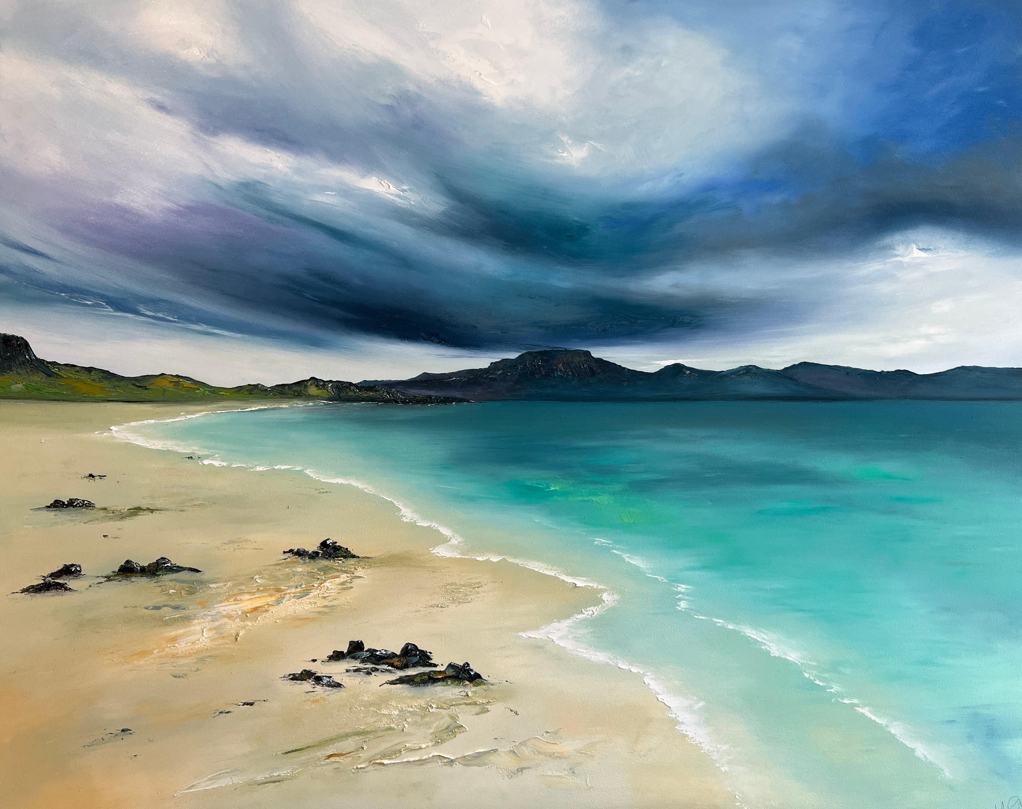 Linda Park - Turquoise Tranquility, Coral Beach-original sea landscape ...