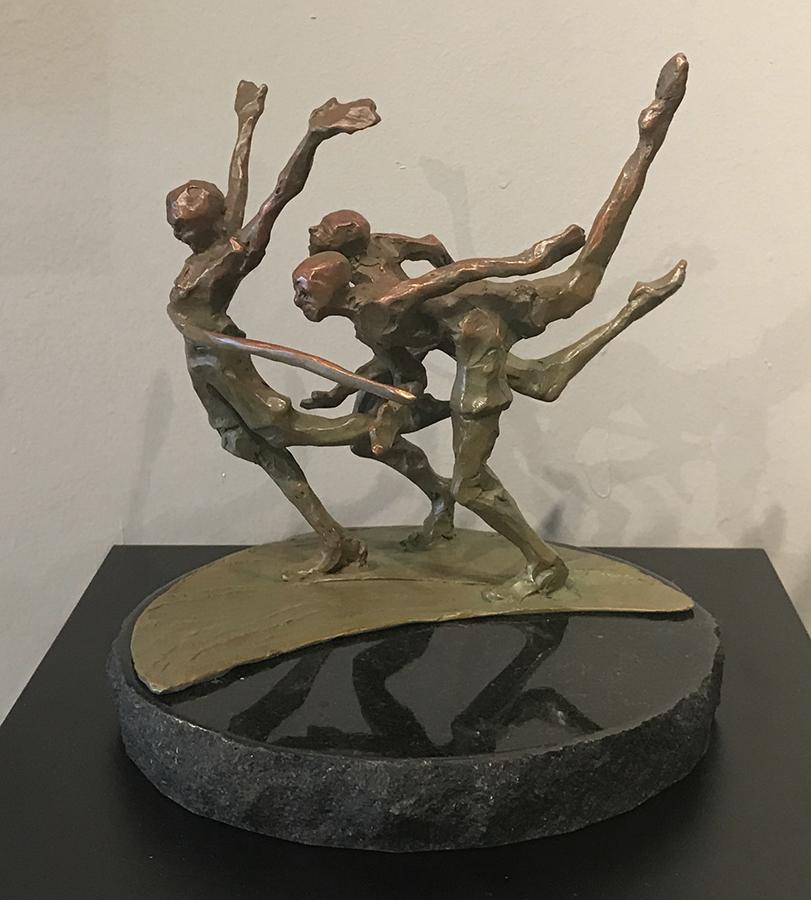 Jane Burton - Contemporary Figurative Sculpture Ceramic Green Gold ...