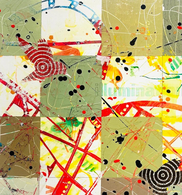 Linda Shaffer - Flying to You, Abstract Painting For Sale at 1stDibs