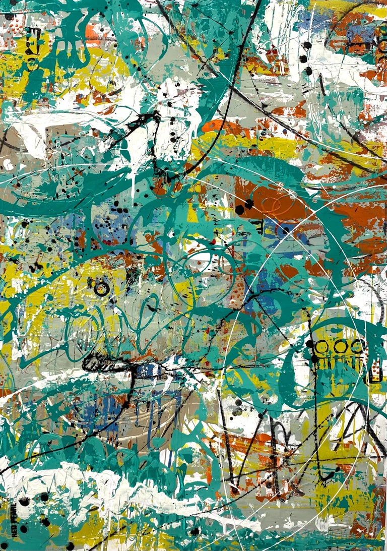 Linda Shaffer - Love, Abstract Painting For Sale at 1stDibs