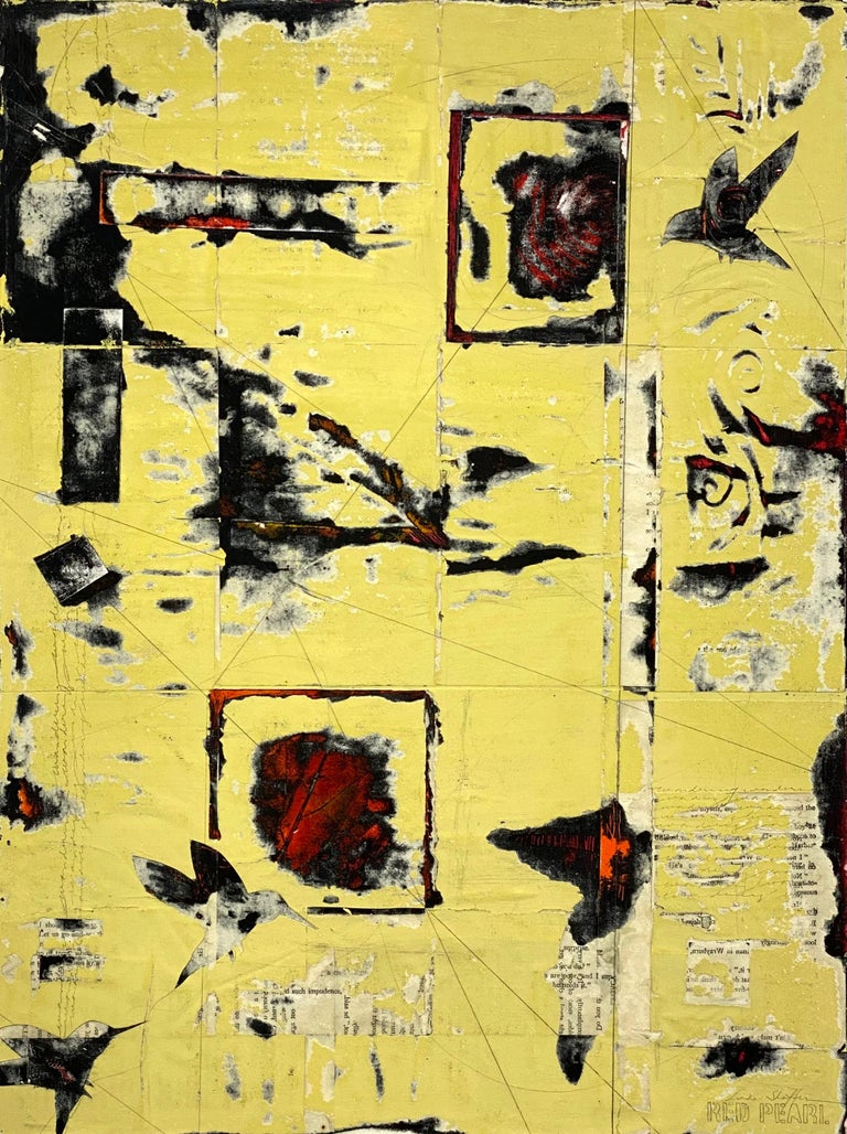 Linda Shaffer - The Desert Sand Will Warm Us, Abstract Painting For ...