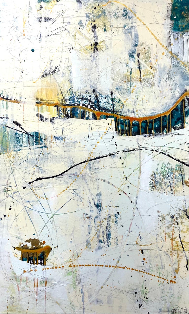 Linda Shaffer - Treasure Hunt, Abstract Painting For Sale at 1stDibs