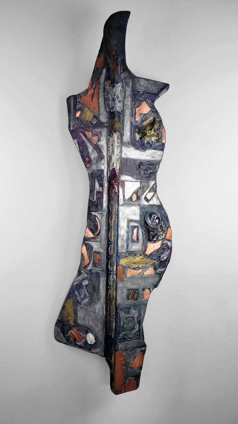 Linda Stein - Linda Stein, Slow Curve 352 - Contemporary Mixed Media ...