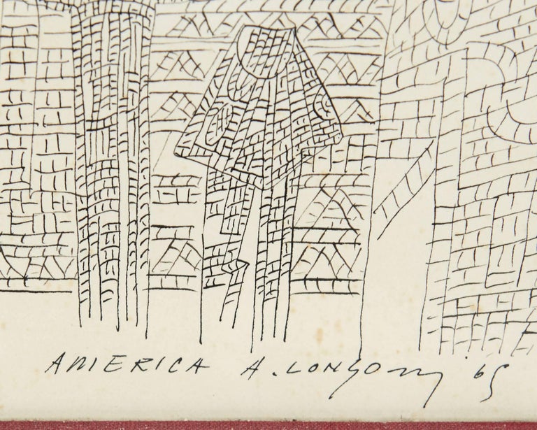 Line Drawing America by Alberto Longoni, Italy, 1965 For Sale at ...