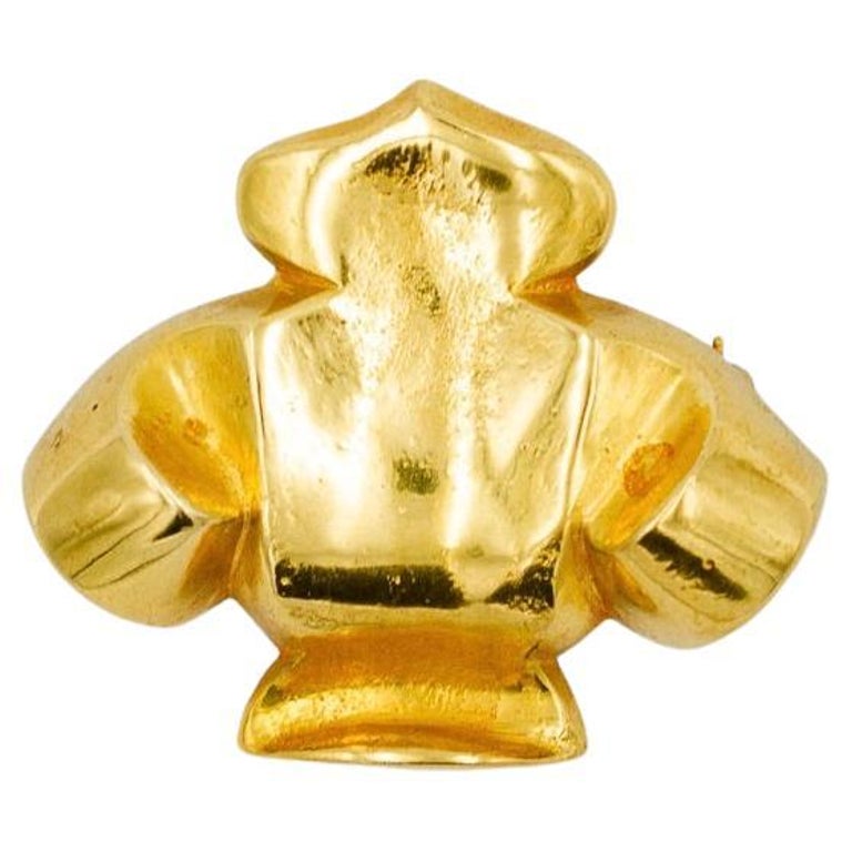 Line Vautrin "Colombe" brooch For Sale at 1stDibs