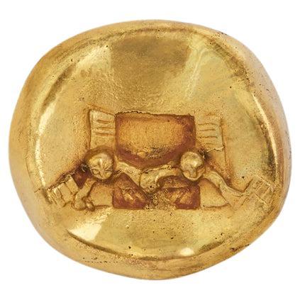 French Bronze Brooch by Line Vautrin For Sale at 1stDibs