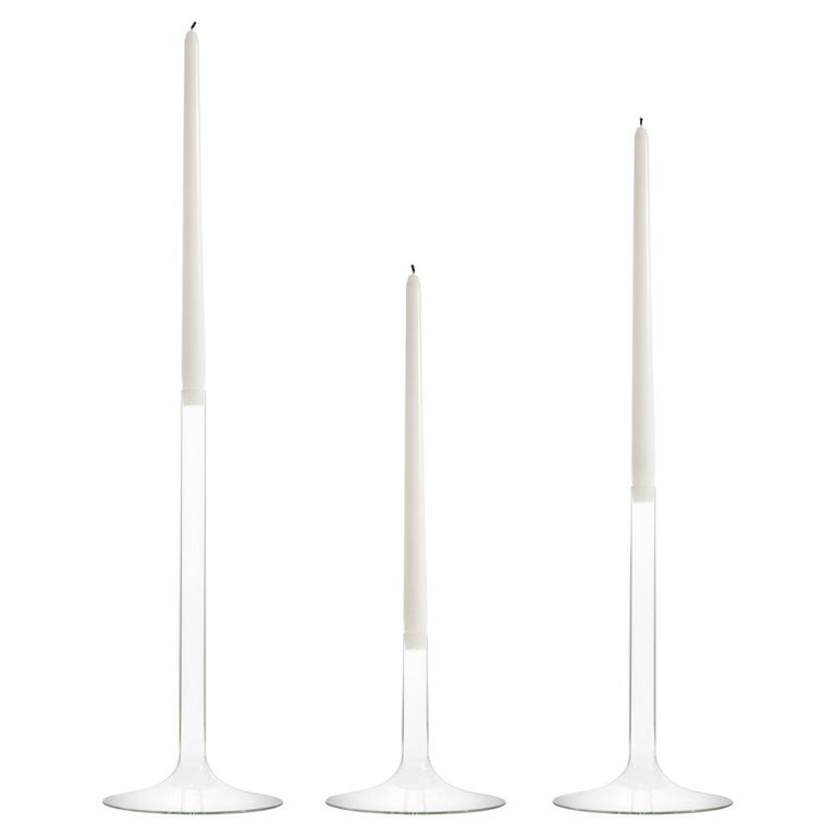 Linea Candlesticks - set of 3 For Sale at 1stDibs