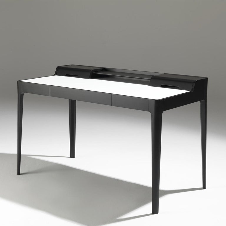 Linea Leather Desk For Sale at 1stDibs