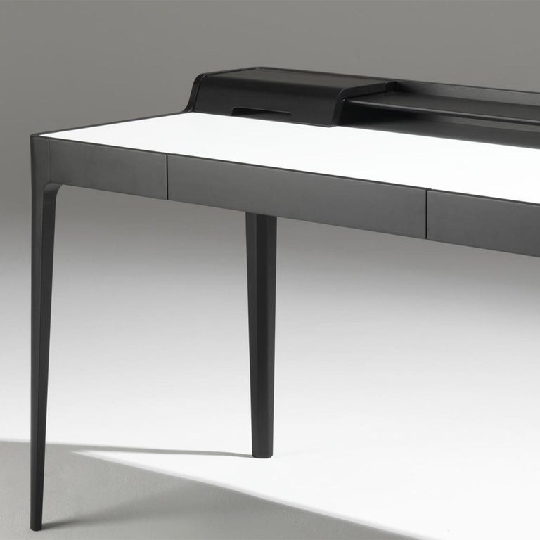 Linea Leather Desk For Sale at 1stDibs