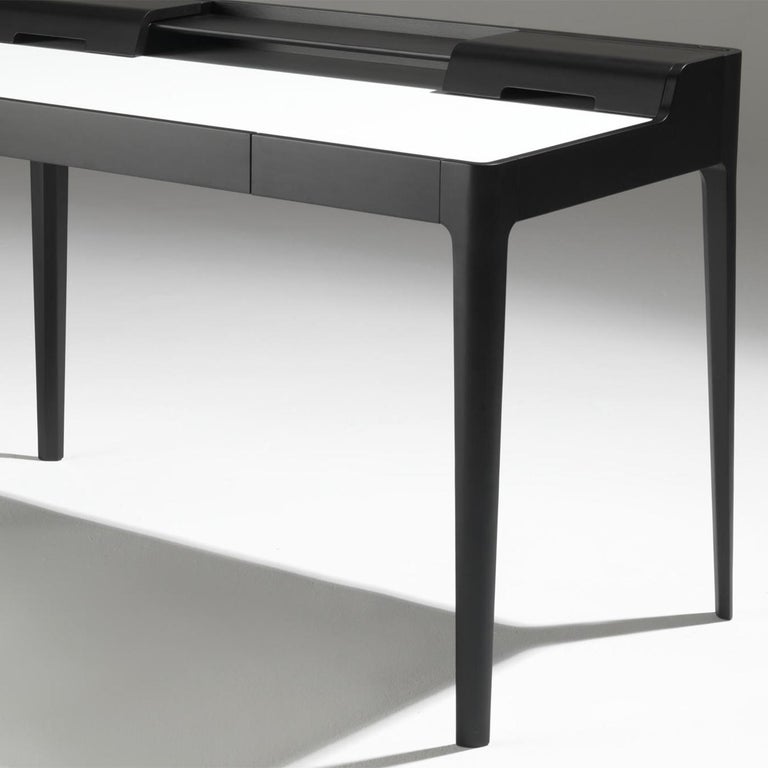 Linea Leather Desk For Sale at 1stDibs