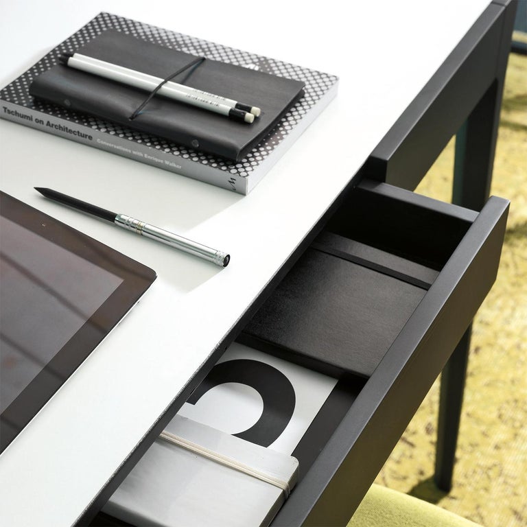 Linea Leather Desk For Sale at 1stDibs