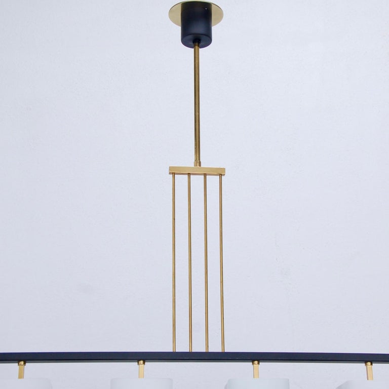Linear Cubic Italian Chandelier For Sale at 1stDibs