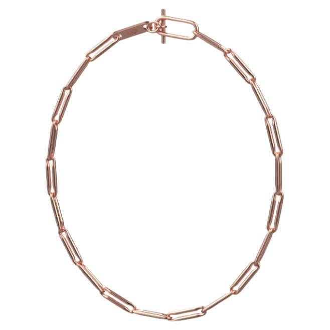 Natural Raw Ruby Lariat Chain Necklace in 18k Rose Gold For Sale at 1stDibs