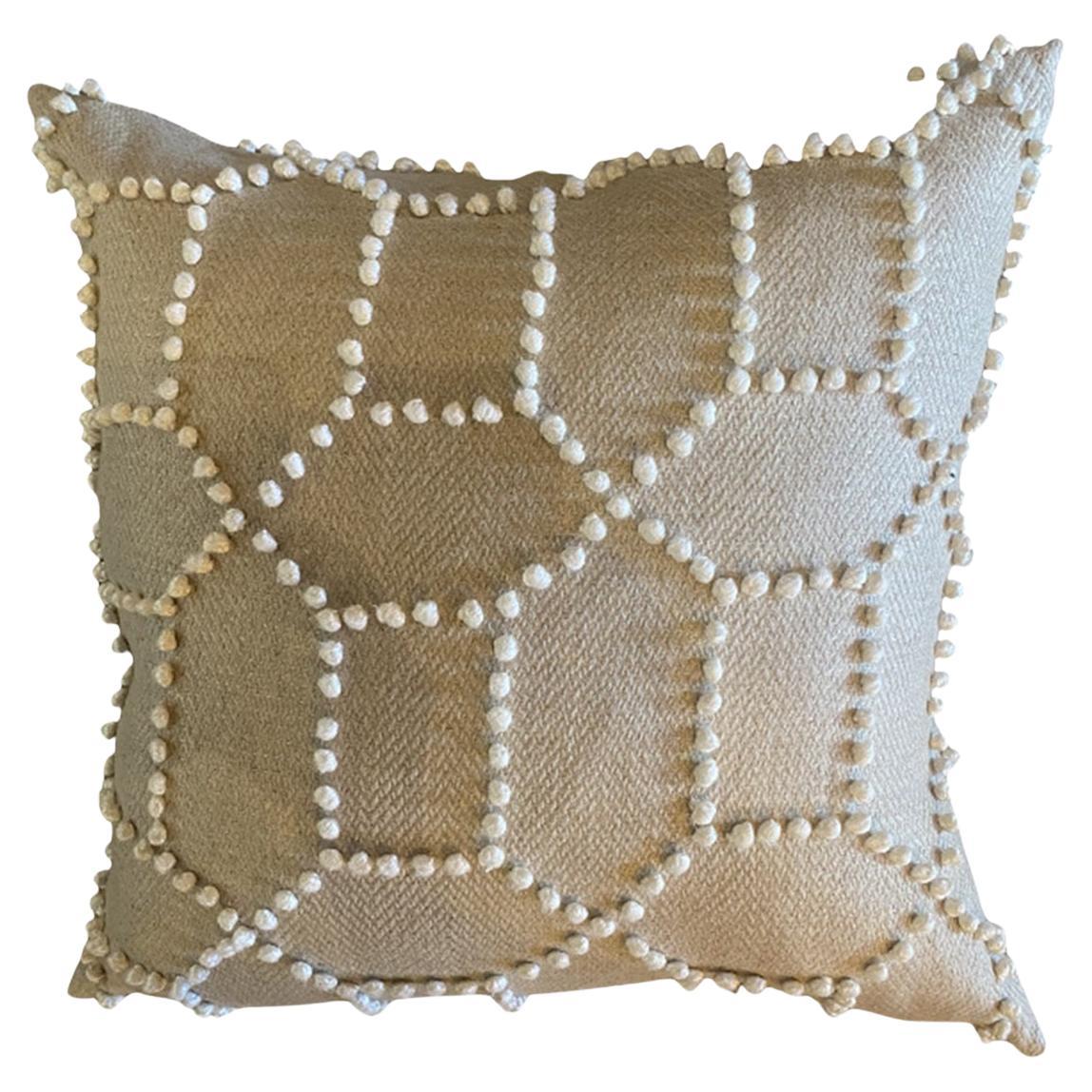 Linen with White POLKA 3 D For Sale at 1stDibs