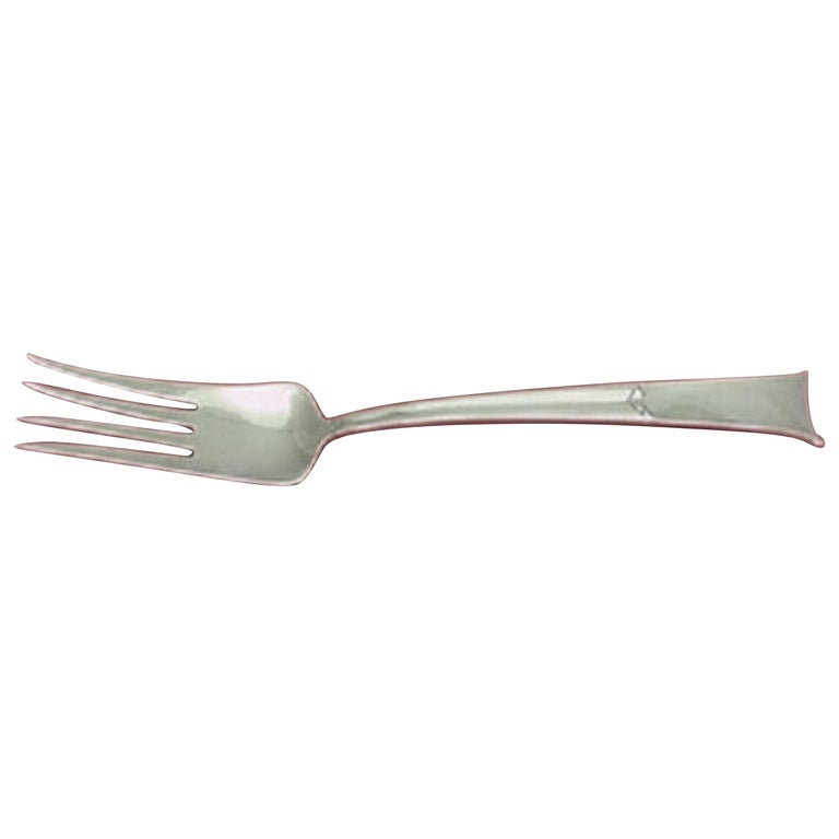 Linenfold by Tiffany and Co. Sterling Silver Cold Meat Fork Splayed ...