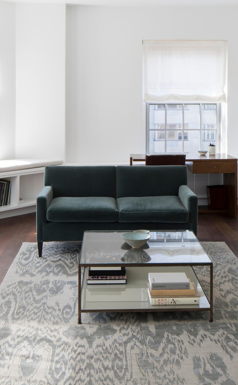 Lineo Table with Walnut Shelf For Sale at 1stDibs