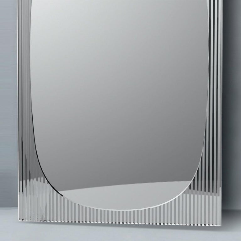 Lines on Rectangular Mirror For Sale at 1stDibs
