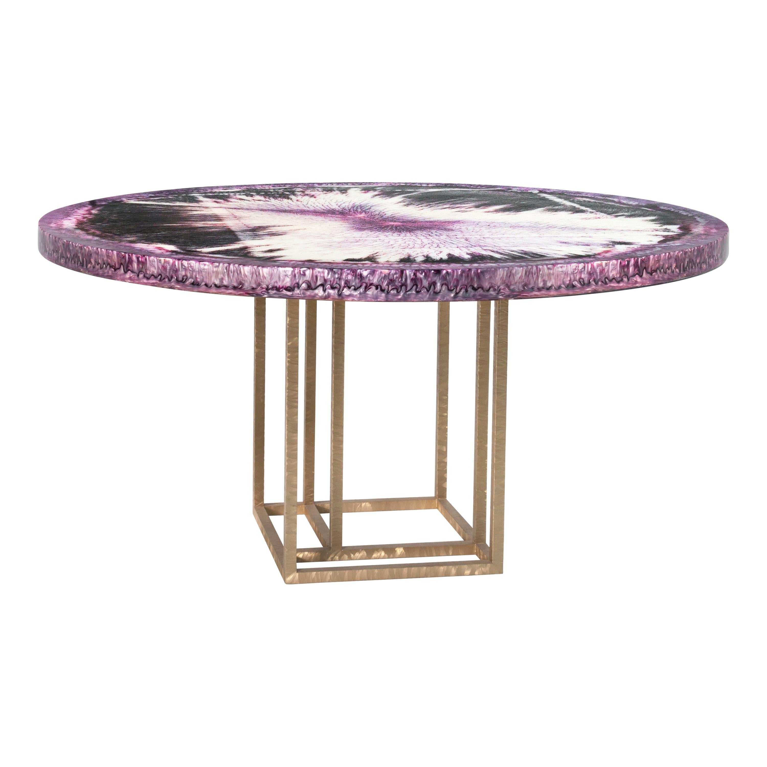 Large Buffalo Jump Table with Resin Top by Powell and Bonnell For Sale ...