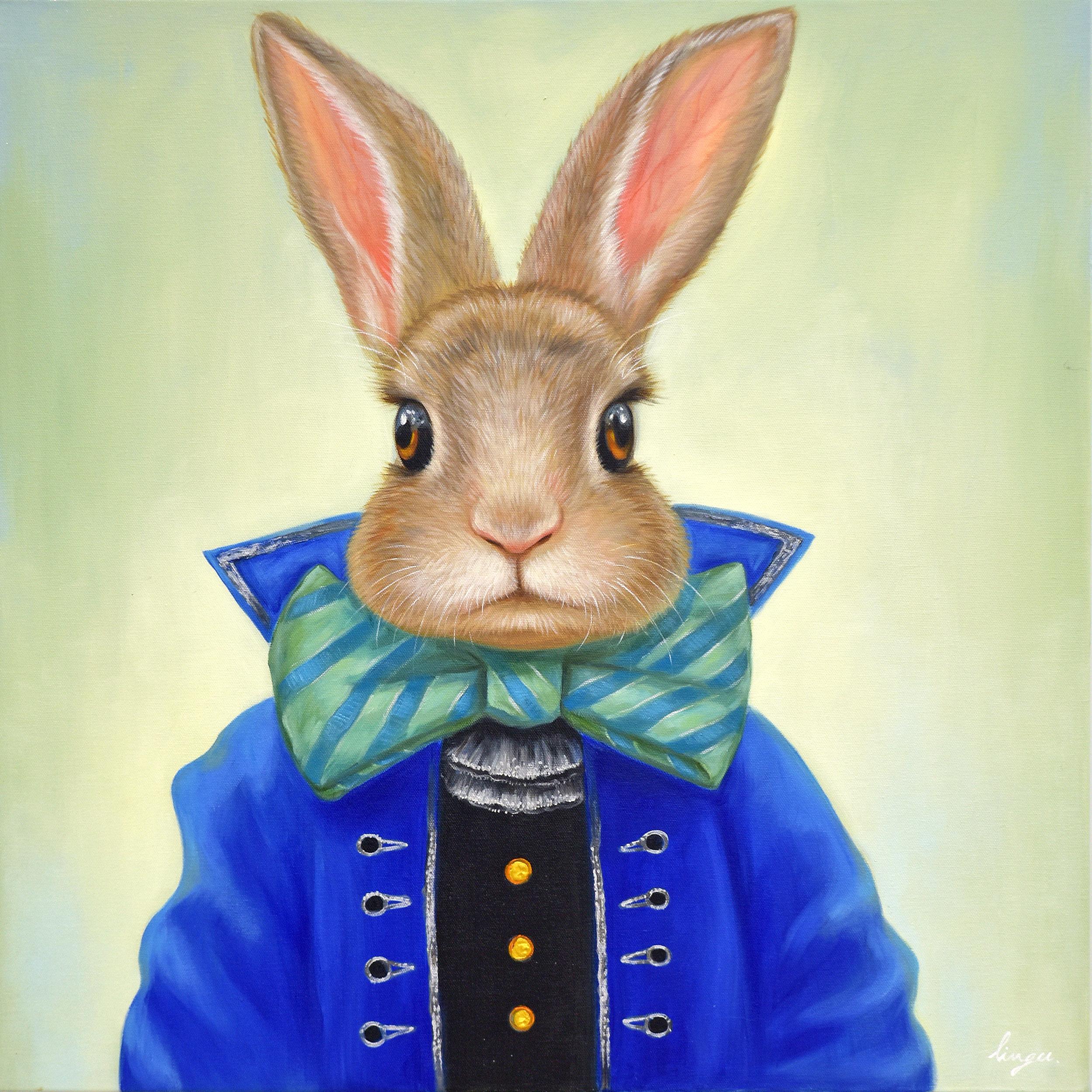 Lingee Bangkhuntod - Dapper Rabbits - Cottontail Prince. Rabbit in ...