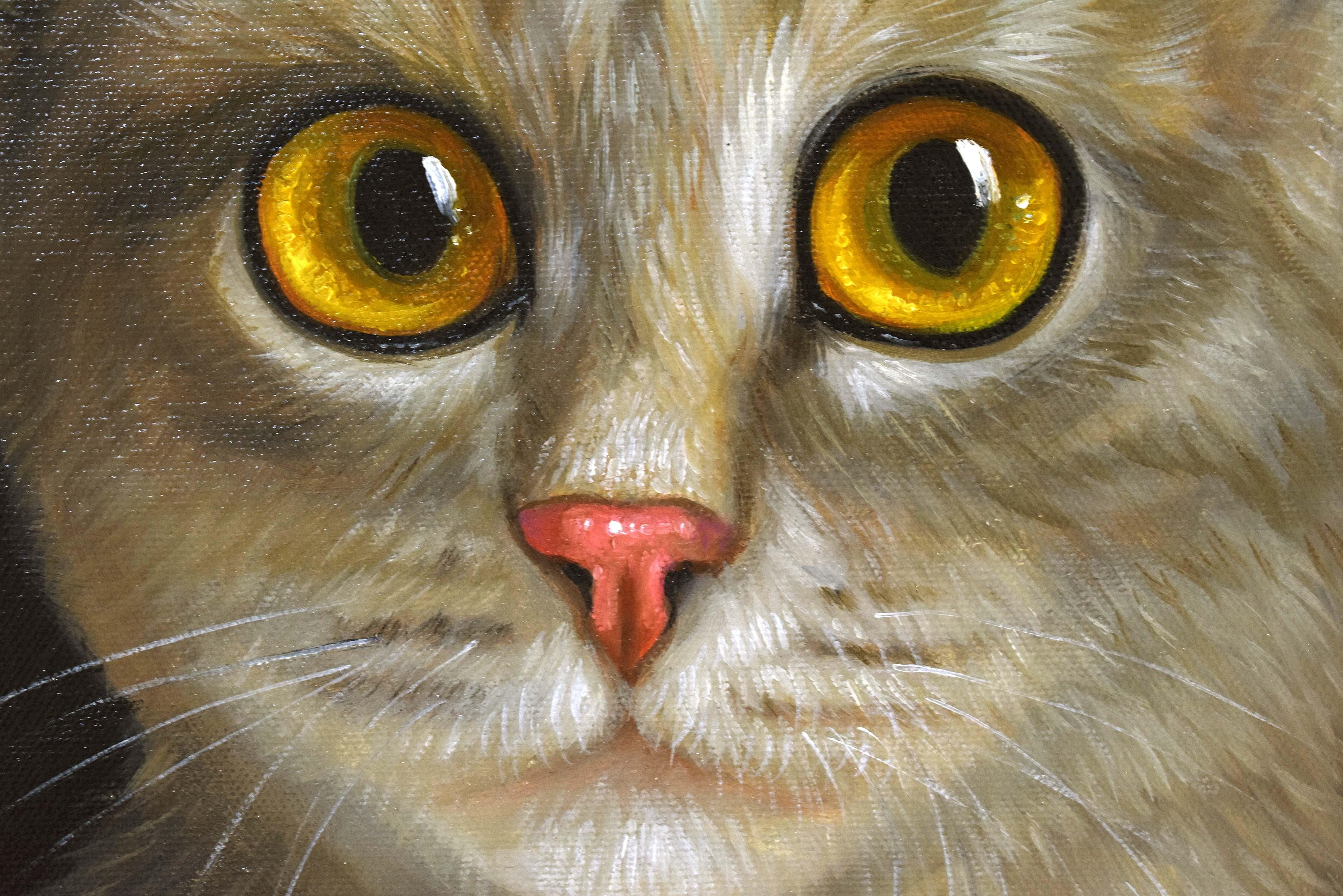 Lingee Bangkhuntod - Playmate 1. Cat and Mouse looking Through a Hole ...