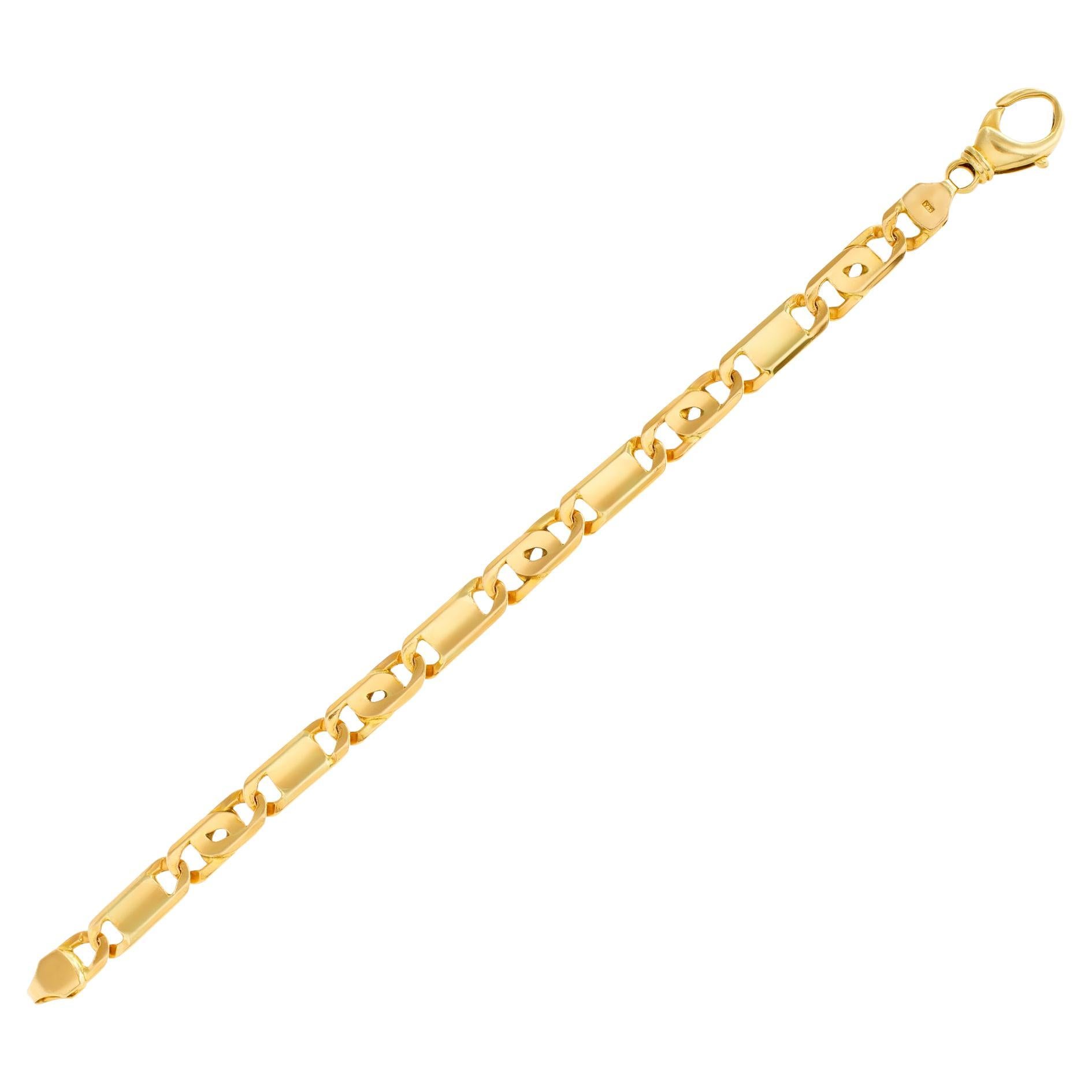 Rope Knot Link Bracelet, 14K Yellow Gold, Figure Eight Link For Sale at ...