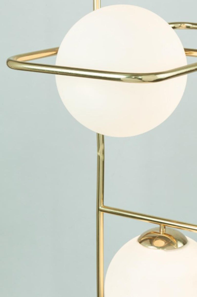 Contemporary Mid-Century Modern Link I Copper Pendant Lamp For Sale at ...